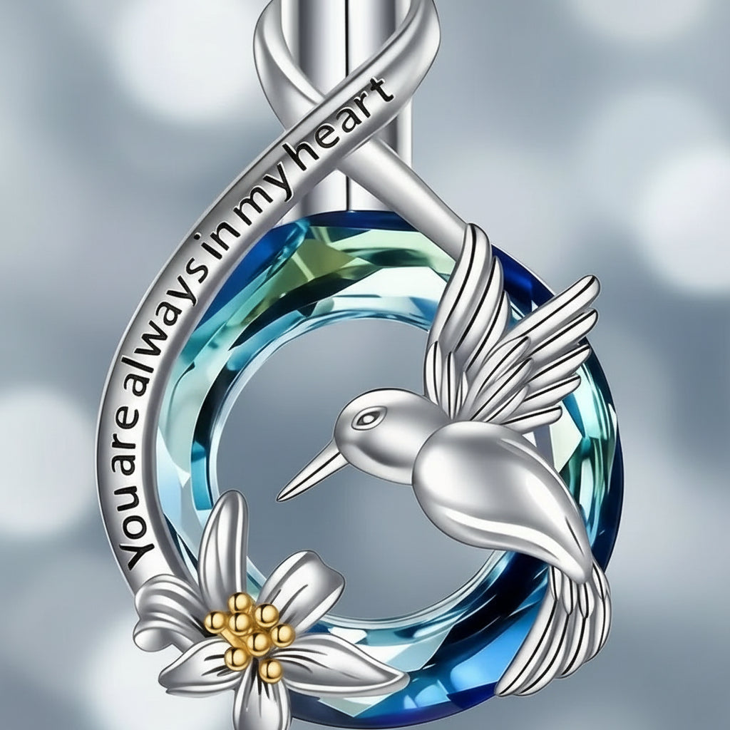 Hummingbird Memorial Necklace -Always in My Heart – Myglova